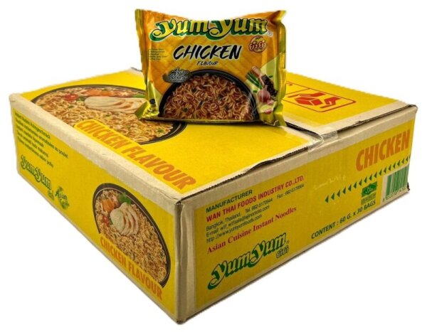 YUMYUM Instant Nudeln 60g Chicken Packung 30er Pack MHD 22.04.2027